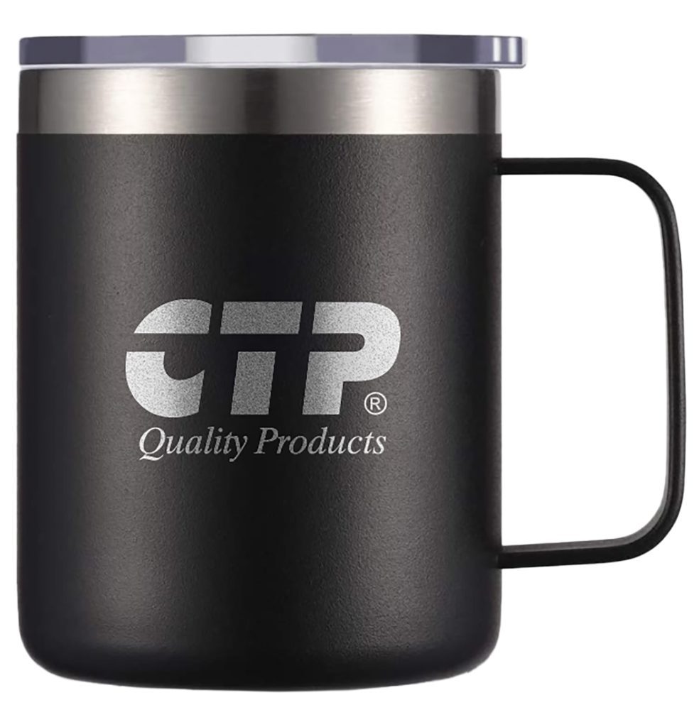 Stainless Steel Black Cup 12oz - CTP Store